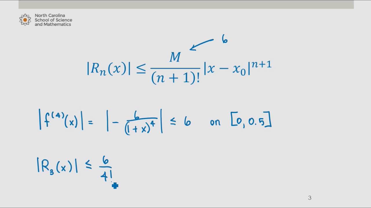 Remainder Estimation Theorem Calculator CALUCUL Remainder Estimation Theorem Calculator CALUCUL