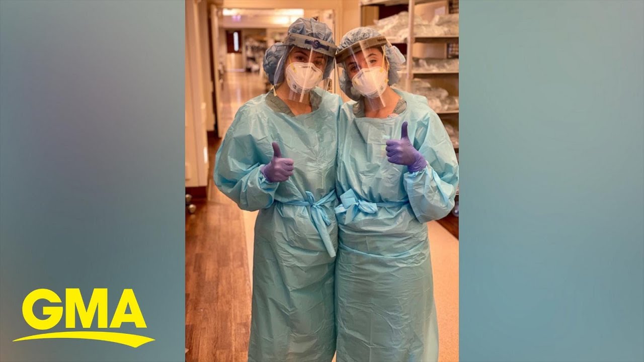 Meet the identical twin nurses working as nurses in the same COVID-19 ...