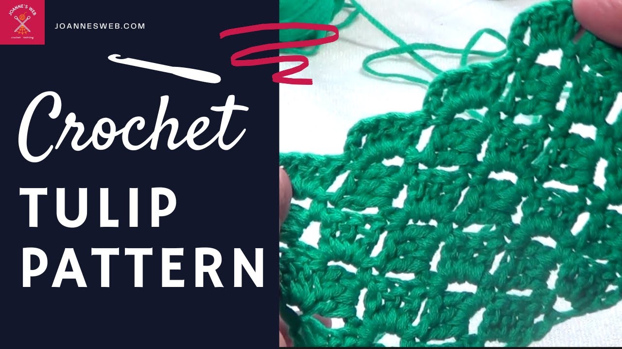 Crochet Tulip Stitch Pattern - YouTube