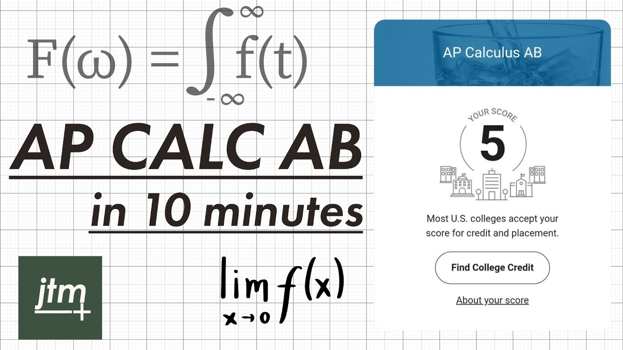 All of AP Calculus AB in 10 Minutes [Full Review] - YouTube
