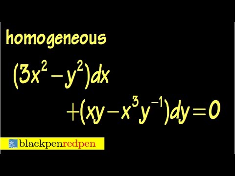 homogeneous differential equation, sect2.6#10 - YouTube