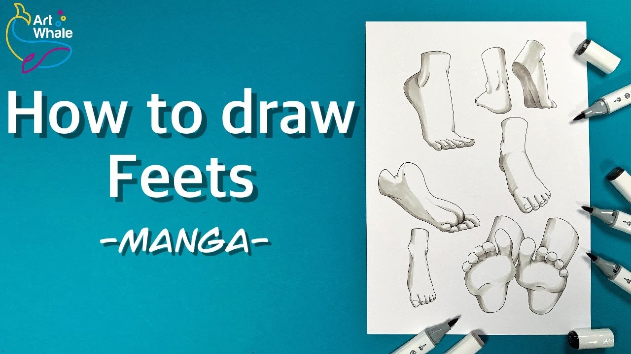 How to Draw Feets | Marker Drawing Ideas | Art Whale - YouTube
