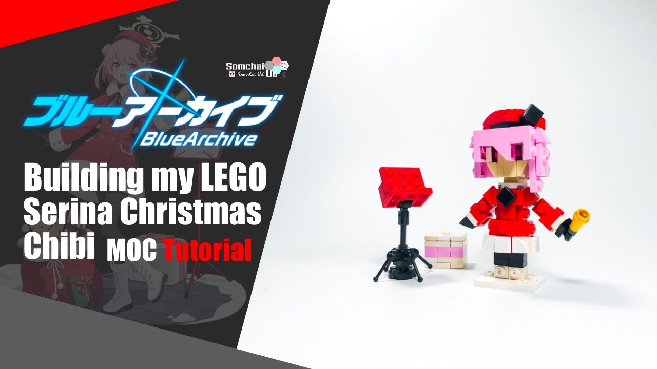 LEGO Blue Archive Serina Christmas Chibi MOC Tutorial | Somchai Ud ...