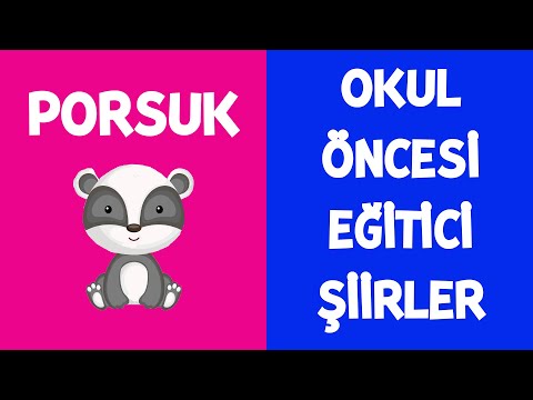 Porsuk Şiiri (Okul Öncesi Öğretici Şiirler) - Rafet SERTOĞLU | Çocuk Şiirleri
