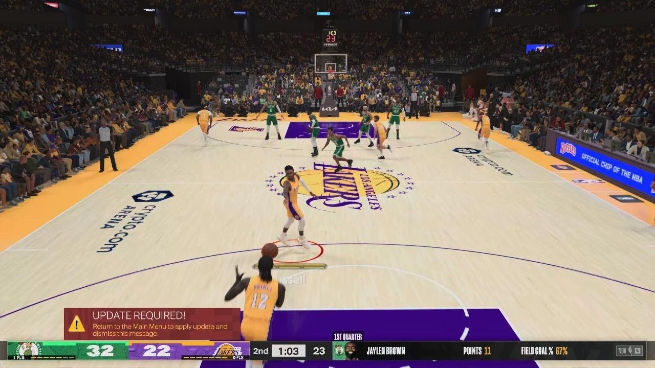 NBA 2K24 Boston Celtics vs Los Angeles Lakers PS5 gameplay - YouTube