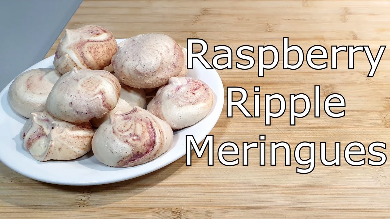 How to make Raspberry Ripple Meringues - YouTube