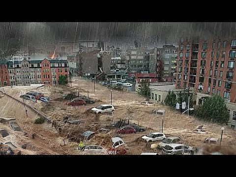 bir saat önce Panama tamamen felç oldu, Boquete'de ani seller yaşandı