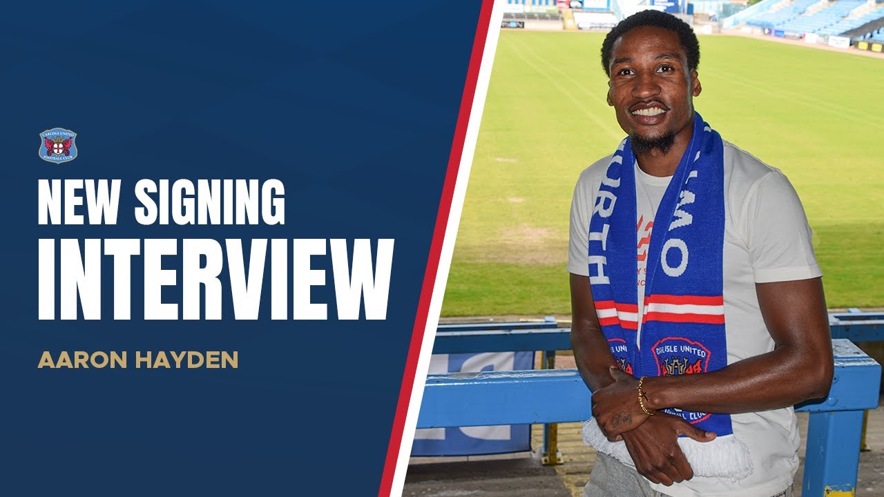 Aaron Hayden speaks after returning to United - YouTube