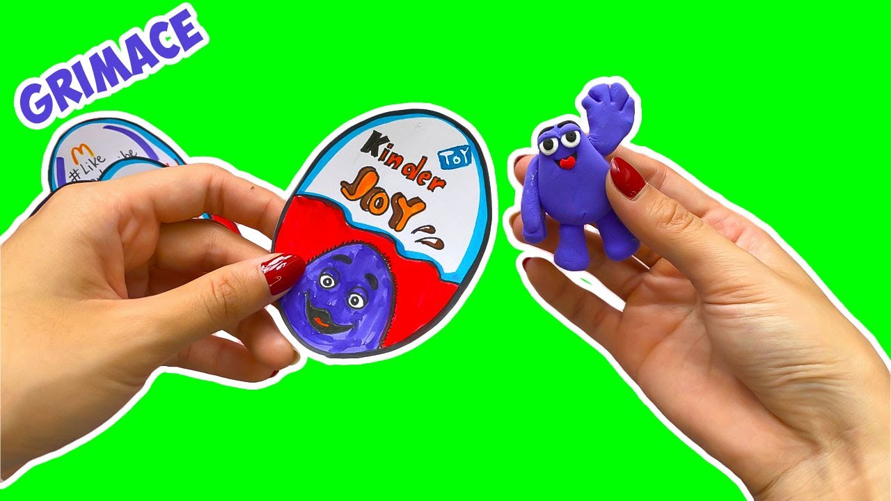 🌈DIY GRIMACE Kinder Joy Paper Craft / How to Make / Easy Paper Craft ...