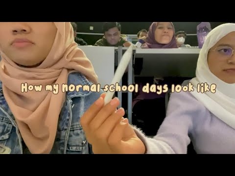 NORMAL SCHOOL DAYS IN '22 📚 Lecture | study at the library | lunch out ...