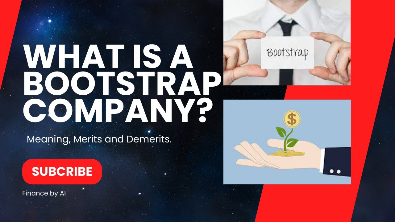 What is a BootStrap Company? Meaning, Merits and Demerits. - YouTube