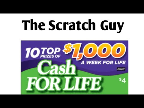$1,000 a week for life! Cash for Life Instant Scratch Off Ticket - YouTube