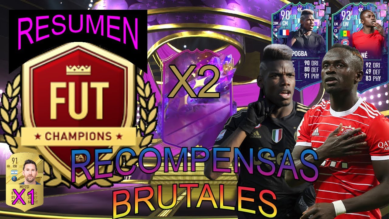 Resumen de FUT CHAMPIONS con RECOMPENSAS INCREÍBLES (2 Future stars y 1 Messi) - YouTube