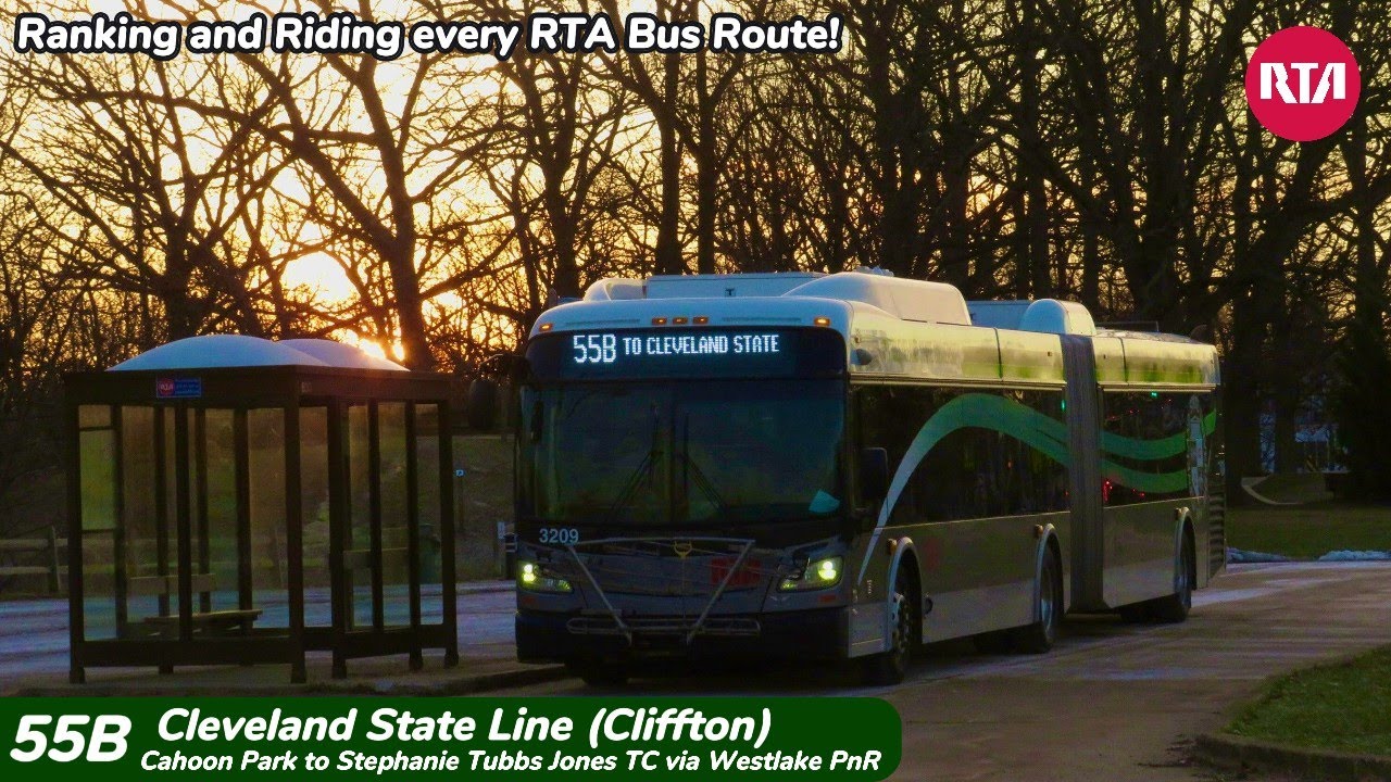 Ranking and Riding Every RTA Route - Route 55B Cleveland State Line ...