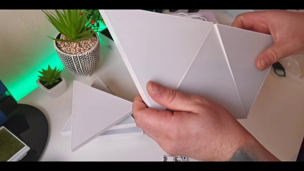 RGB Colorful Triangle Quantum lamp LED Lamp Modular Touch Sensitive ...