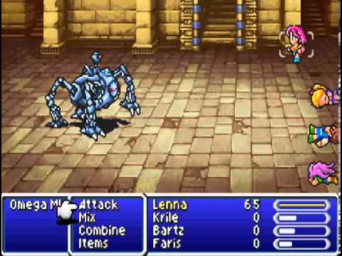 FF5 Advance Sealed Temple - Level 1 Solo vs. Omega Mk. II - YouTube