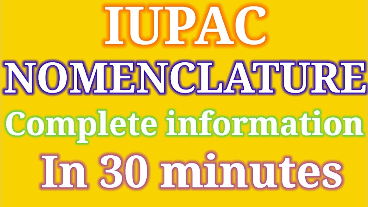 How to write IUPAC Name of compound || IUPAC NAME || Carbon and it's ...