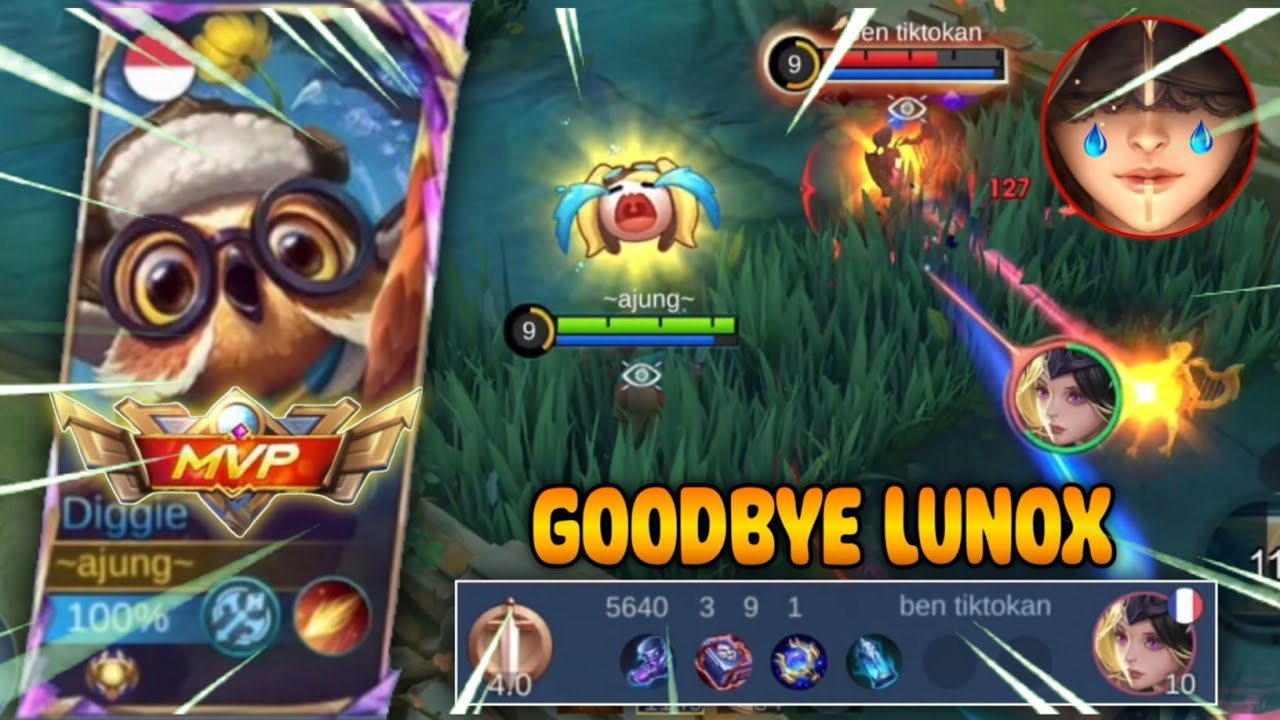 GOODBYE LUNOX HANYA 1 HIT M4TI 😭‼️BEST BUILD DIGGIE‼️BUILD DIGGIE ...