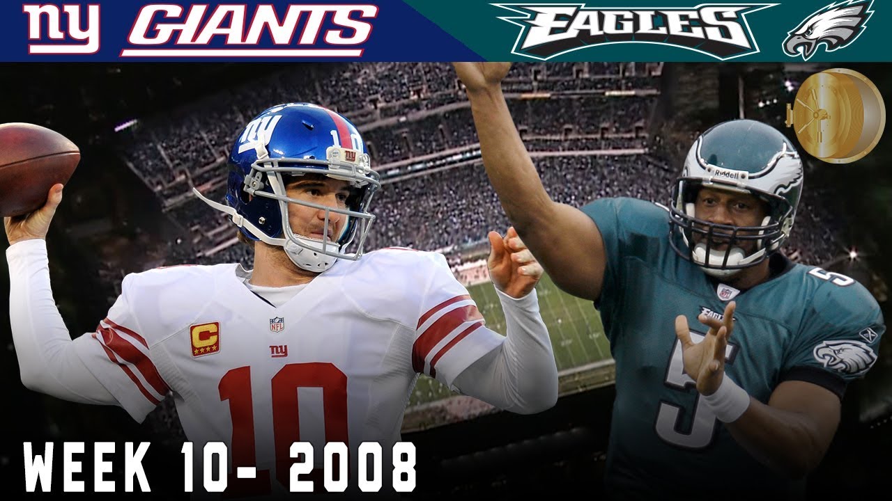 A Sunday Night NFC East Showdown! (Giants vs. Eagles, 2008) | NFL Vault ...