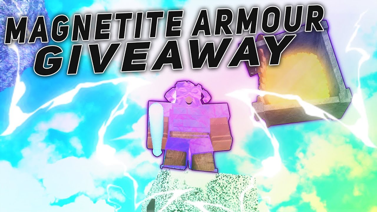 MAGNETITE ARMOUR GIVEAWAY! [BOOGA BOOGA ROBLOX] - YouTube