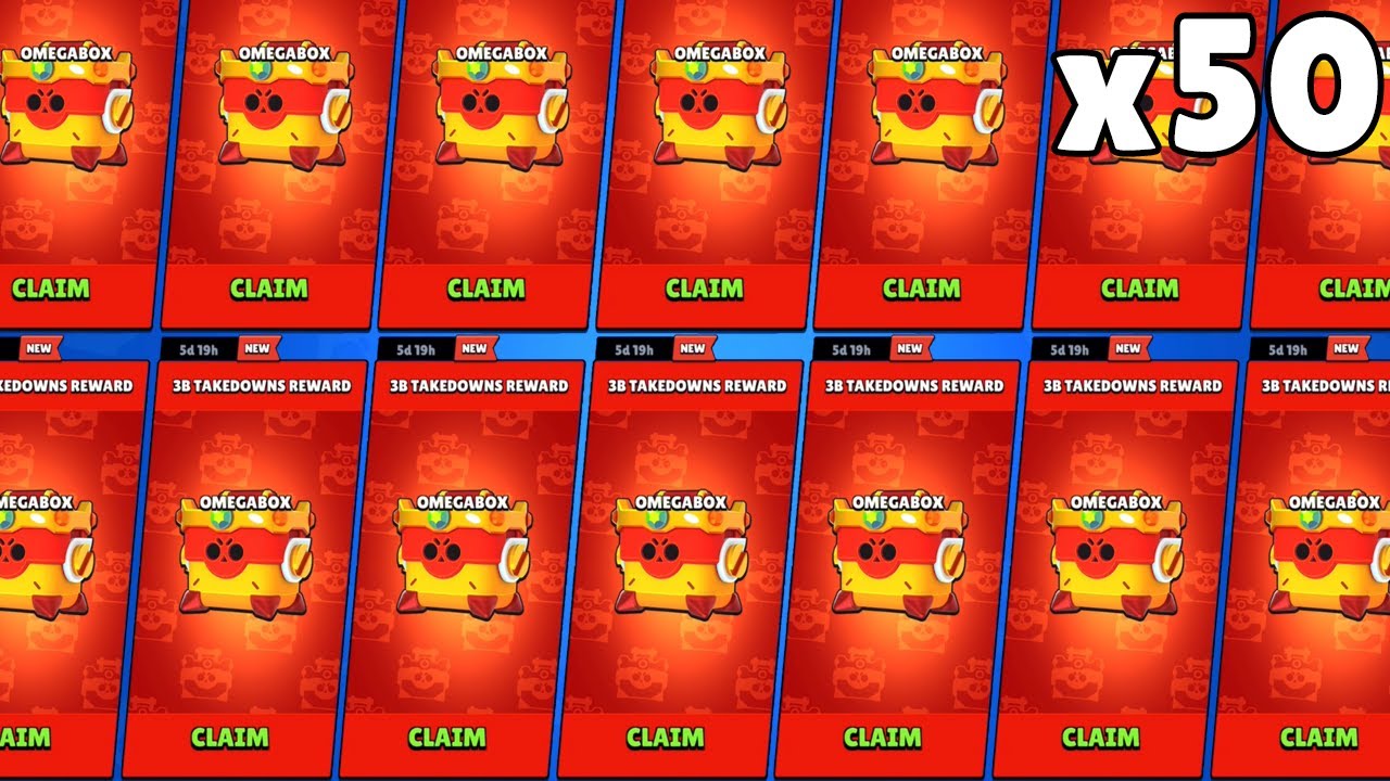 BYE BYE BOXES!!! 🎁🎁🎁 OPENING 50 OMEGA BOXES! Brawl Stars - YouTube