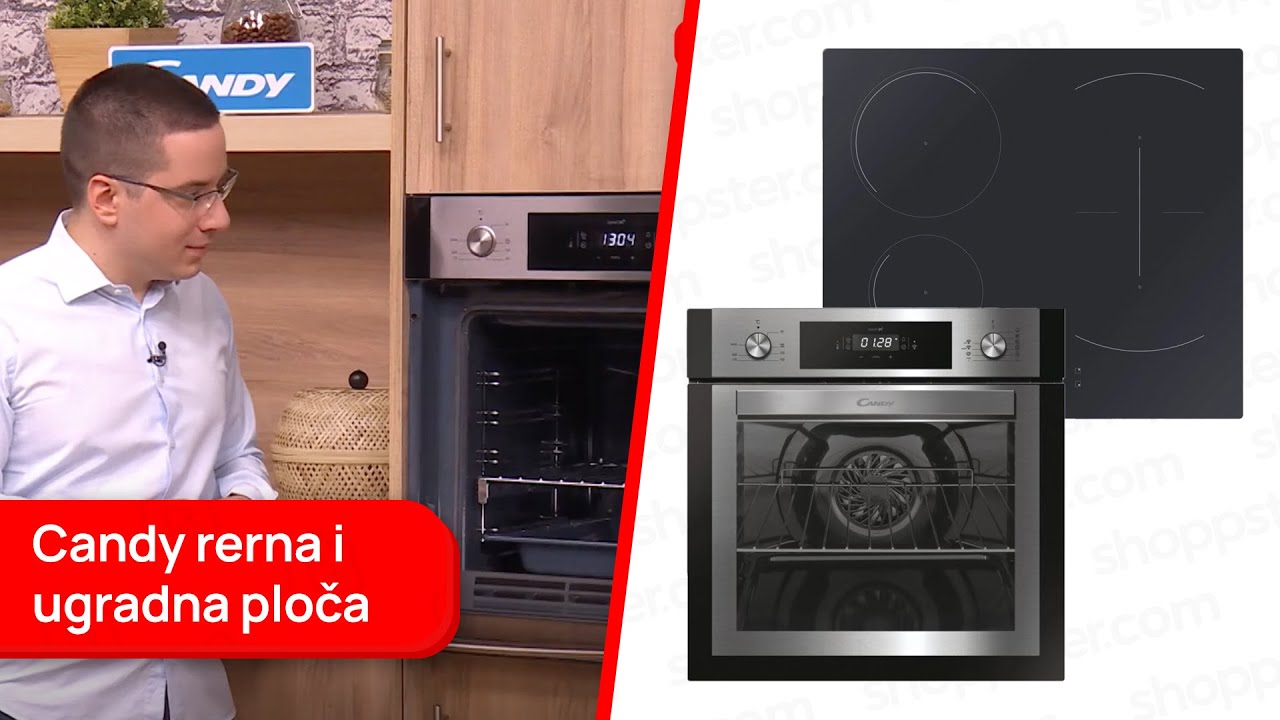 Candy rerna i ugradna ploča | Bela tehnika | Shoppster Srbija - YouTube