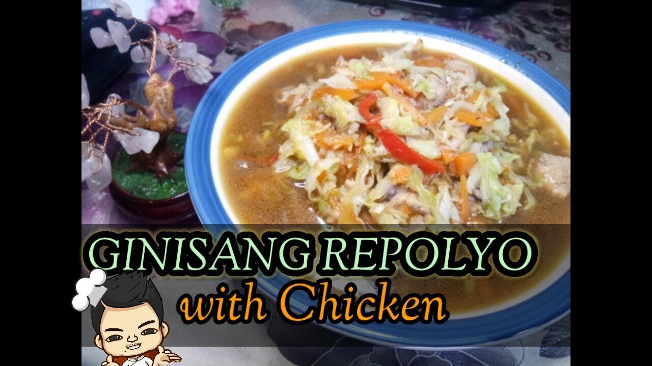 Ginisang Repolyo with chicken | tipid tips chicharap - YouTube