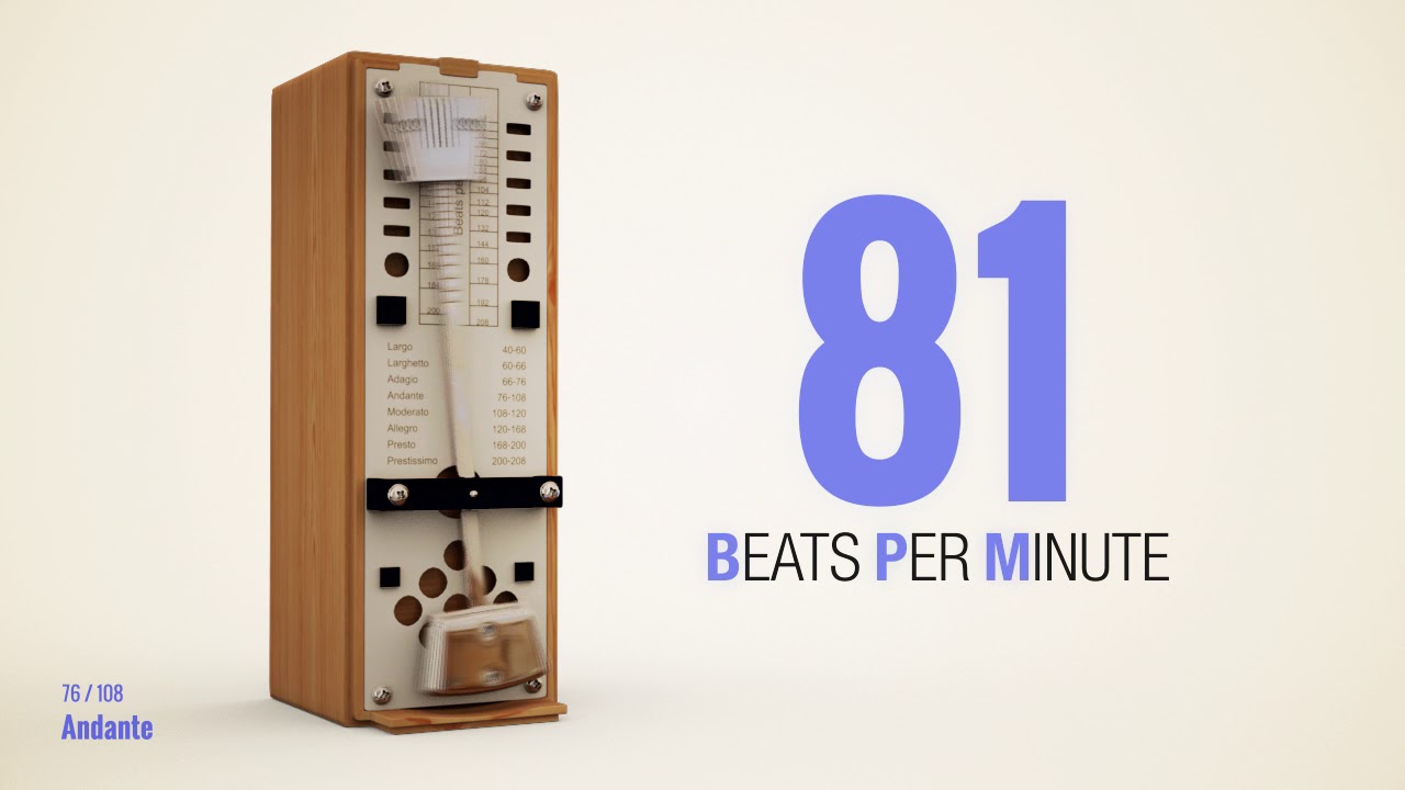 81 BPM Metronome - YouTube