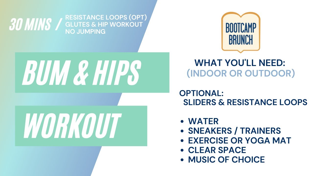 Booty And Hips Home Workout 30 Min Youtube