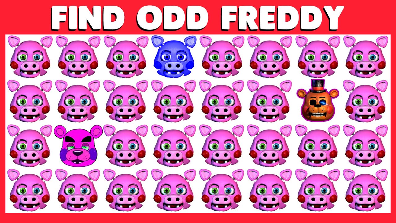 😈 Find the difference Freddy | Quiz fnaf 9 | Quiz Puzzle Game | Puzzle ...