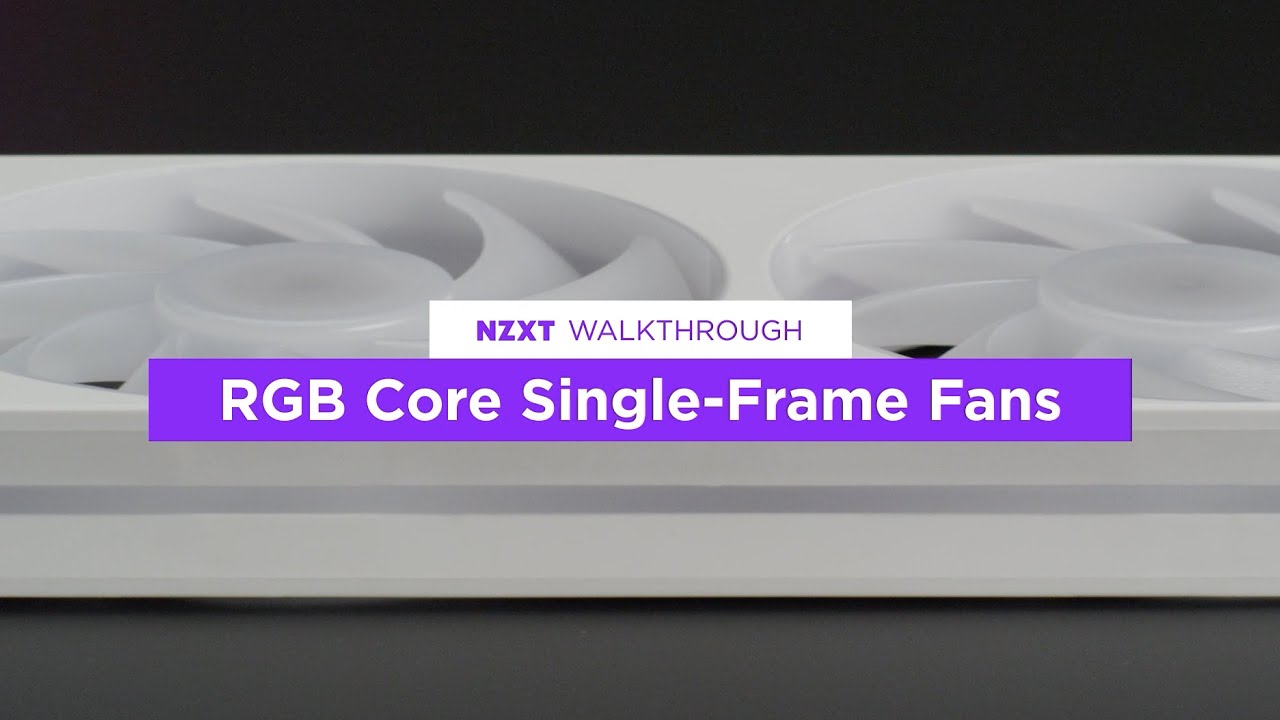 All-New NZXT RGB Core Single-Frame Fans Walkthrough - YouTube