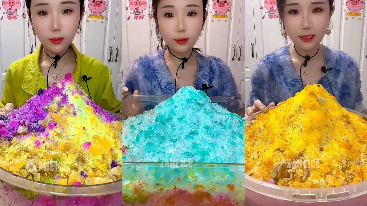 BEST OF YY-17 || ASMR YY ICE EATING WITH MATCHA AND MILK POWDER - YouTube