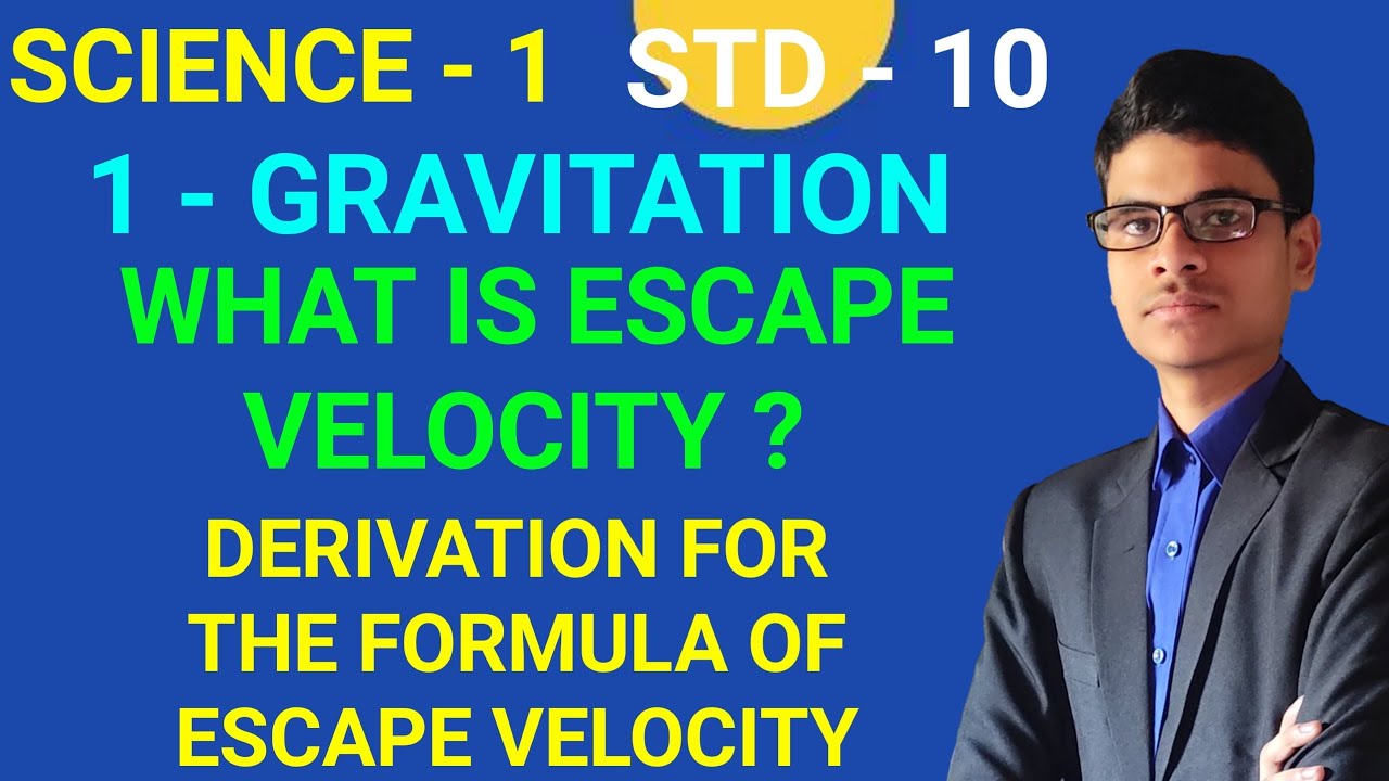 Derivation for the formula of escape Velocity | Earth's escape velocity ...