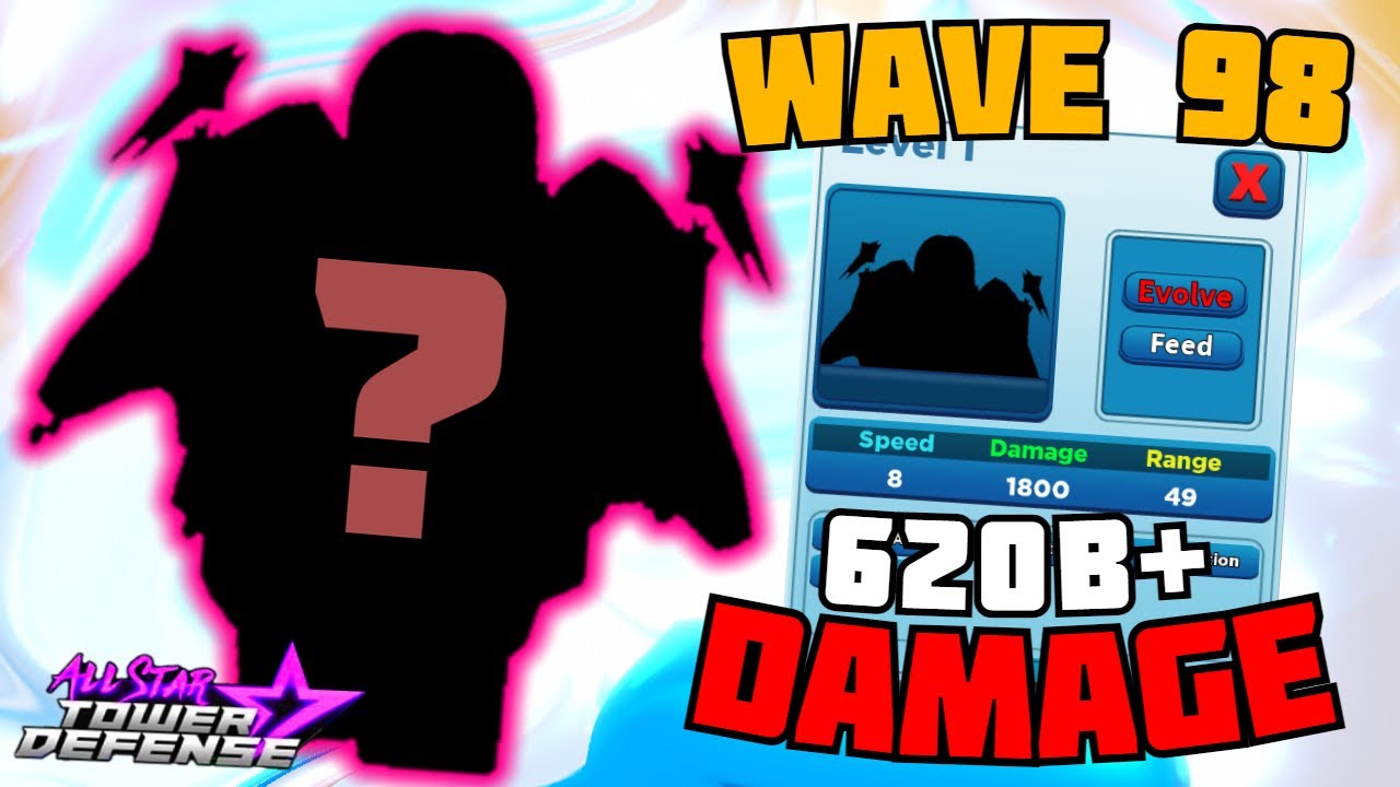 620B+ Damage w/ The NEWEST & CRAZIEST Circle AOE (Wave 98) | All Star Tower Defense ROBLOX - YouTube