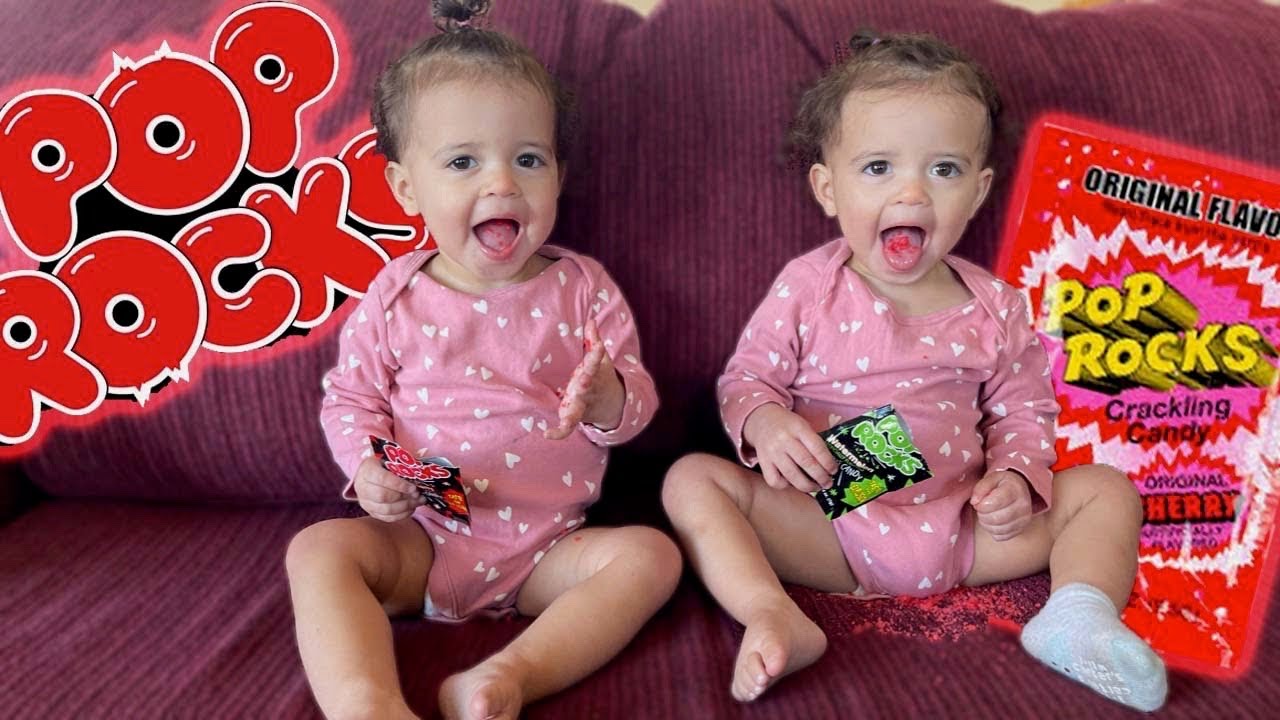 1 YEAR OLD TWINS TRY POP ROCKS - YouTube