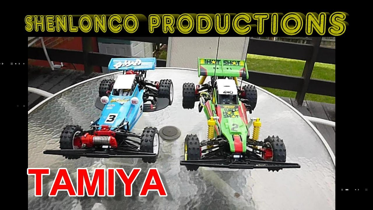 tamiya super hot shot & hot shot RC buggies. - YouTube