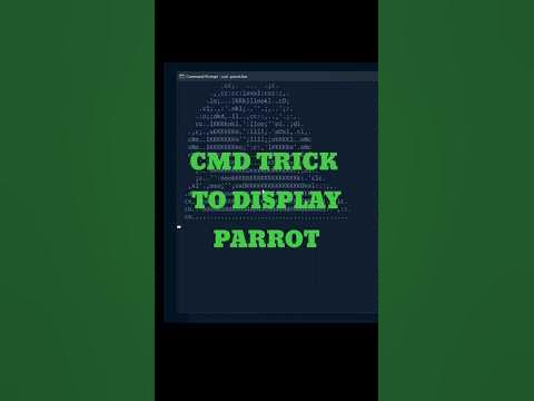 Command prompt trick to display parrot #shorts #tricks #cmd - YouTube