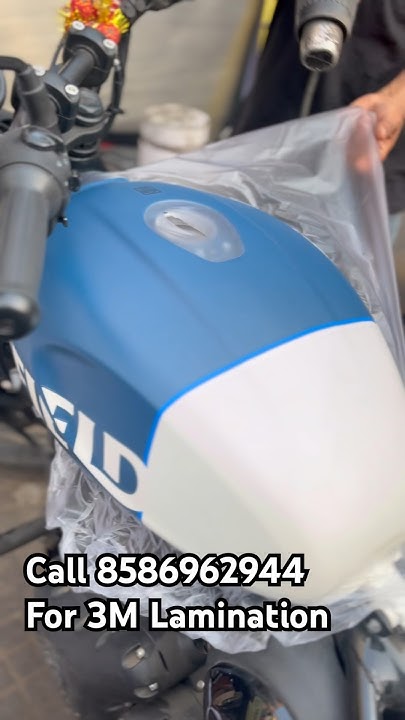 3M Lamination for Royal Enfield hunter 350 100% original PPF Karol Bagh #3m #lamination #ppf # ...