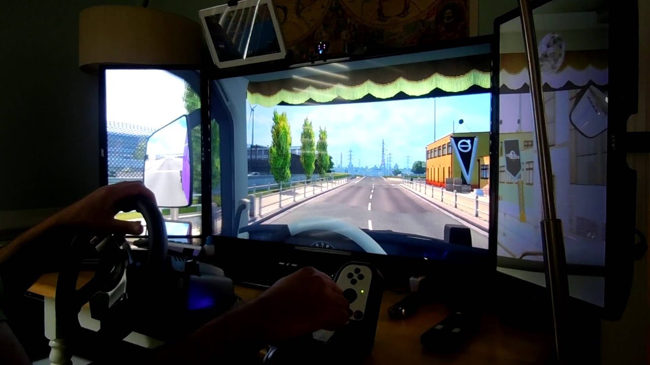 Eurotruck Simulator 2 Multi Monitor Portrait/Landscape Multimon 4 mode ...