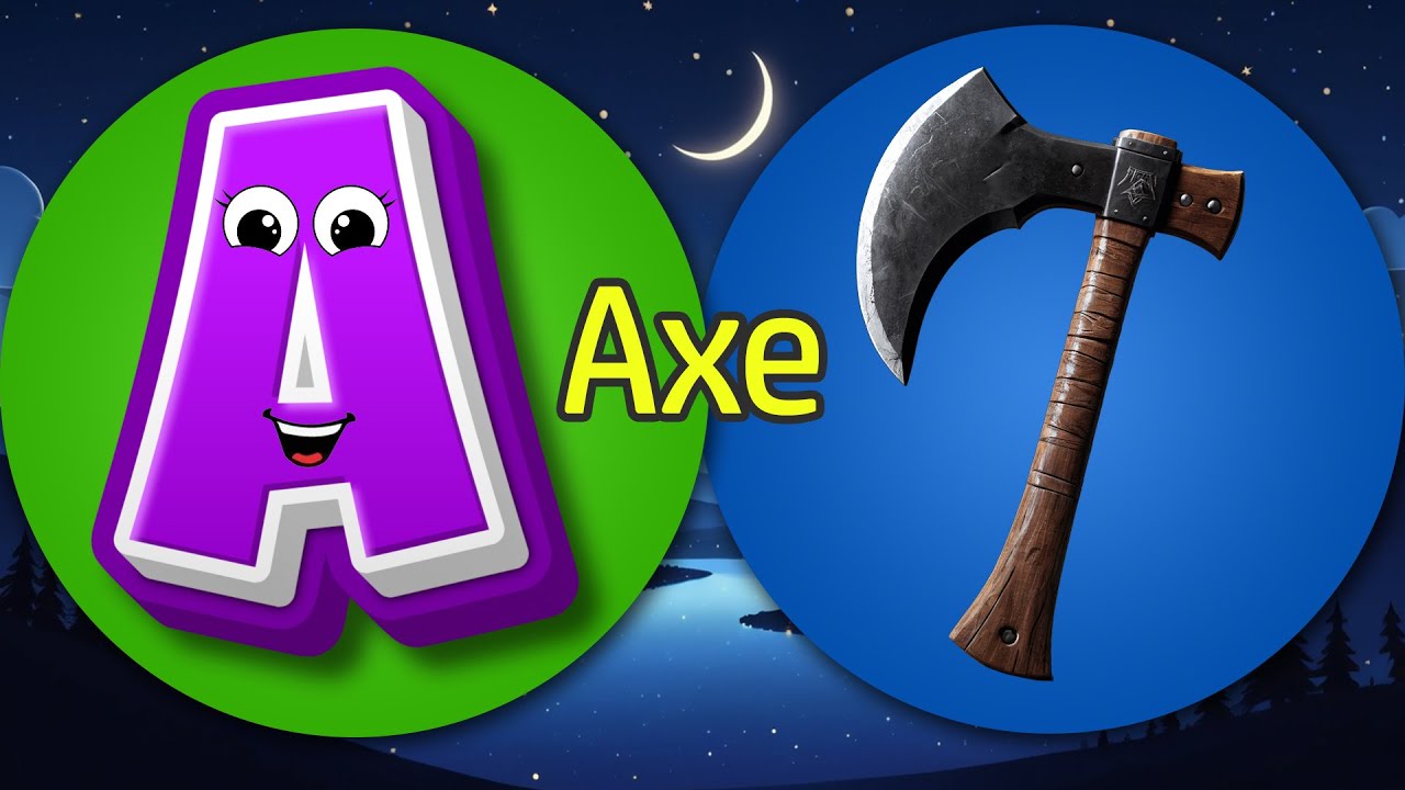 A is for Axe, ABC Phonics Song - Toddler Learning Songs, Nursery Rhymes ...