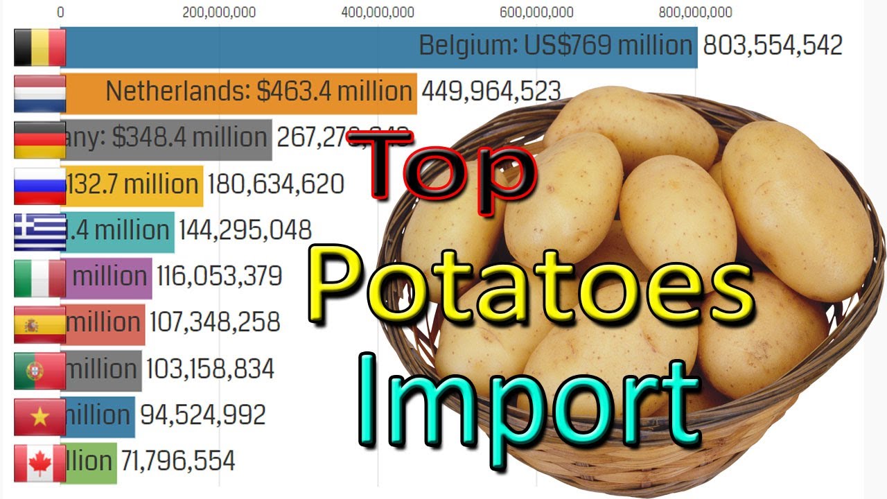 Top Largest Potatoes Import Country - YouTube