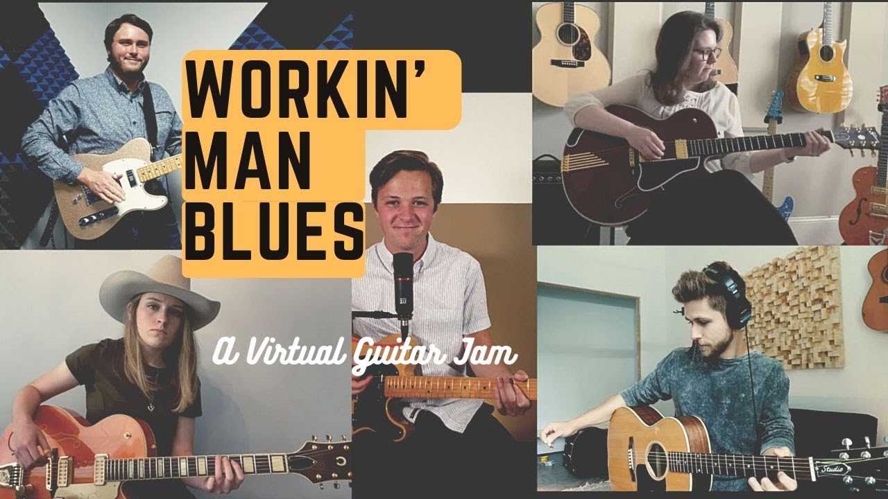 "Workin' Man Blues" - A Thumbpicker's Virtual Guitar Jam - YouTube