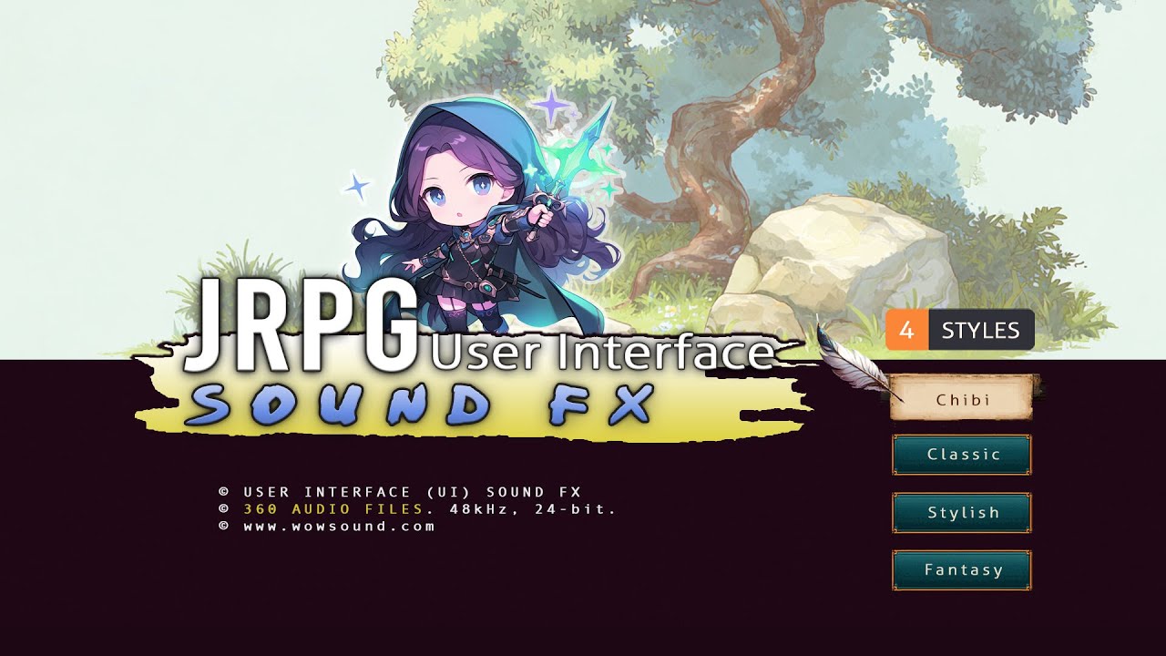 JRPG UI Sound Effects Pack - 300+ Chibi, Classic, Fantasy & Stylish SFX ...