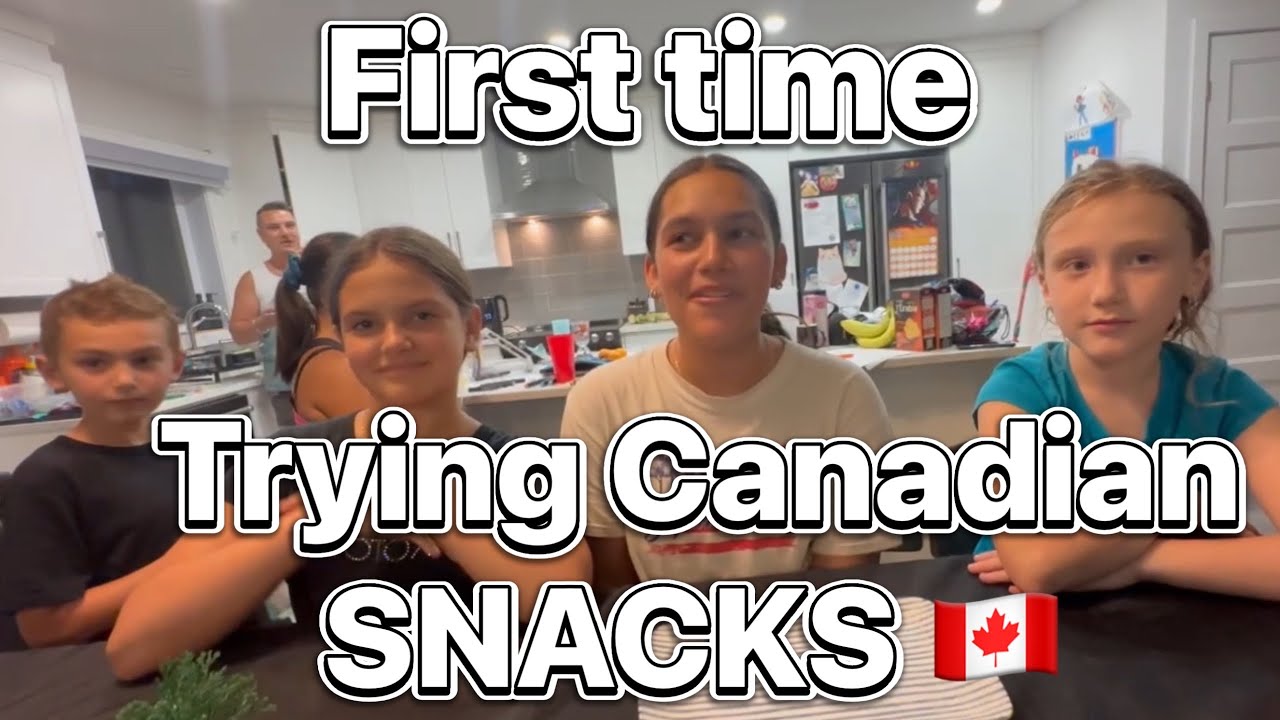 TRYING CANADIAN SNACKS WITH MY CANADIAN FAMILY FOR THE FIRST TIME 😱 ...