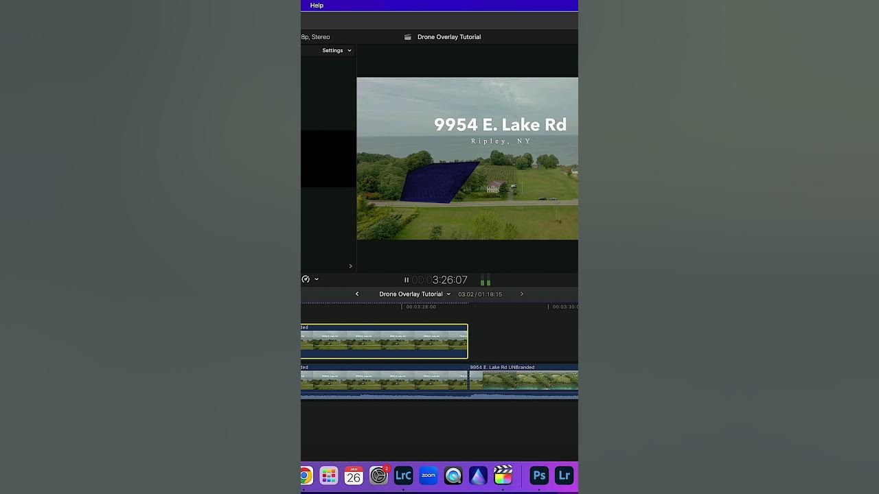 Drone Property Boundary Animation In FCPX - #shorts #realestatephotography #dronevideo - YouTube