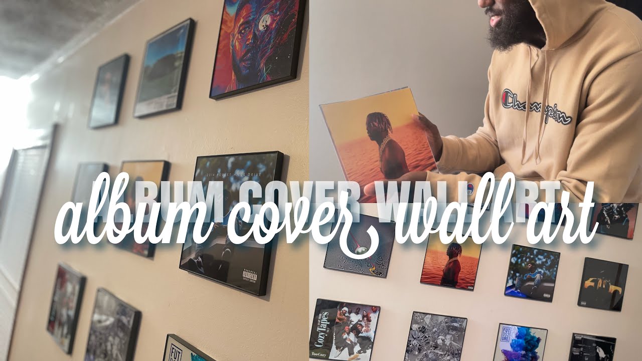 Album Cover Wall | Affordable DIY for Men’s Room | Men’s Apartment ...