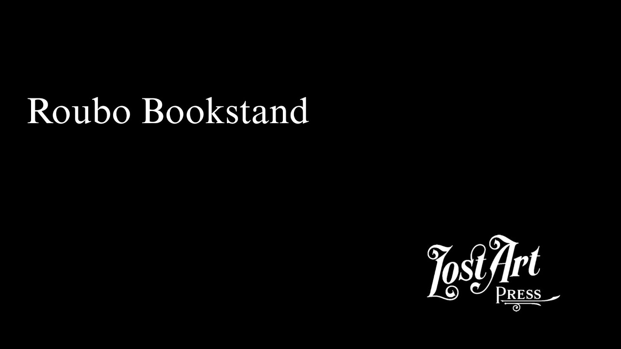 Roubo Bookstand - YouTube