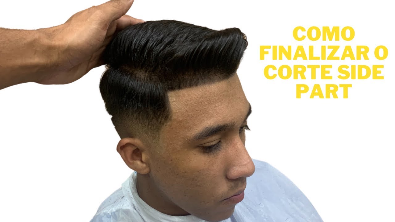 finalização do corte side part de forma simples!! - YouTube