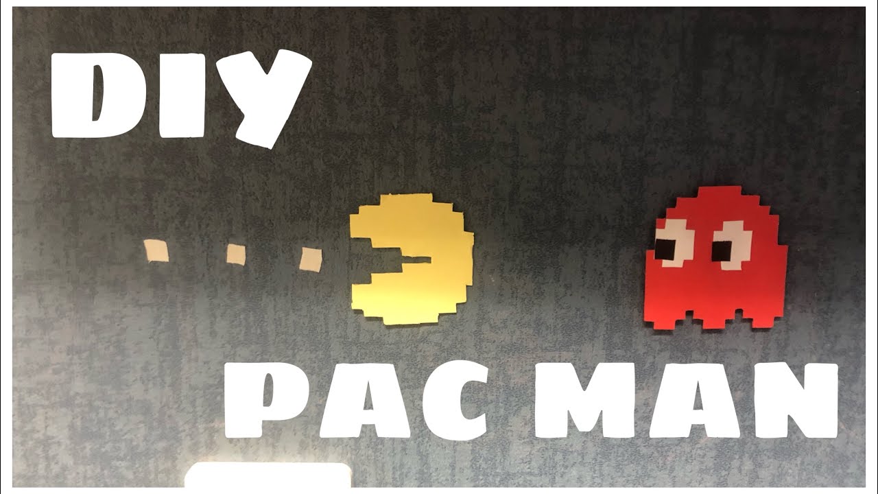 How to make DIY Pac-Man room decor - YouTube