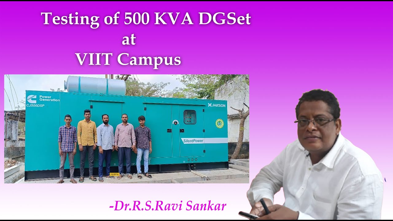 Testing of 500 KVA,DG set - YouTube
